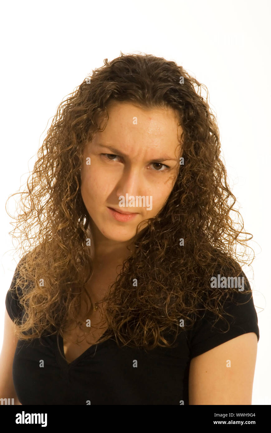 Portrait angry furious girl in hi-res stock photography and images - Alamy