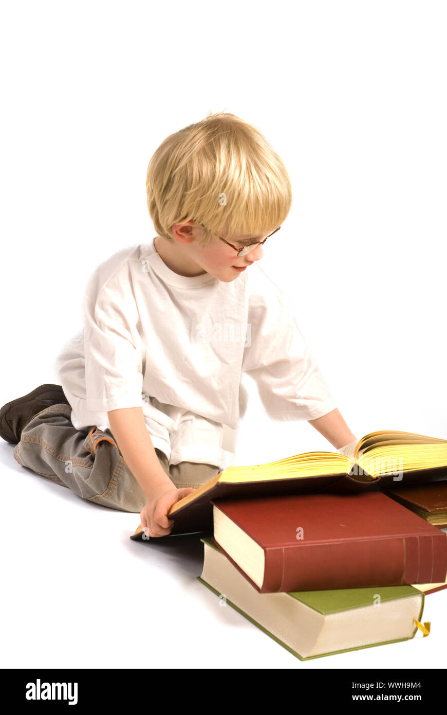 Child reading glasses Cut Out Stock Images & Pictures - Alamy