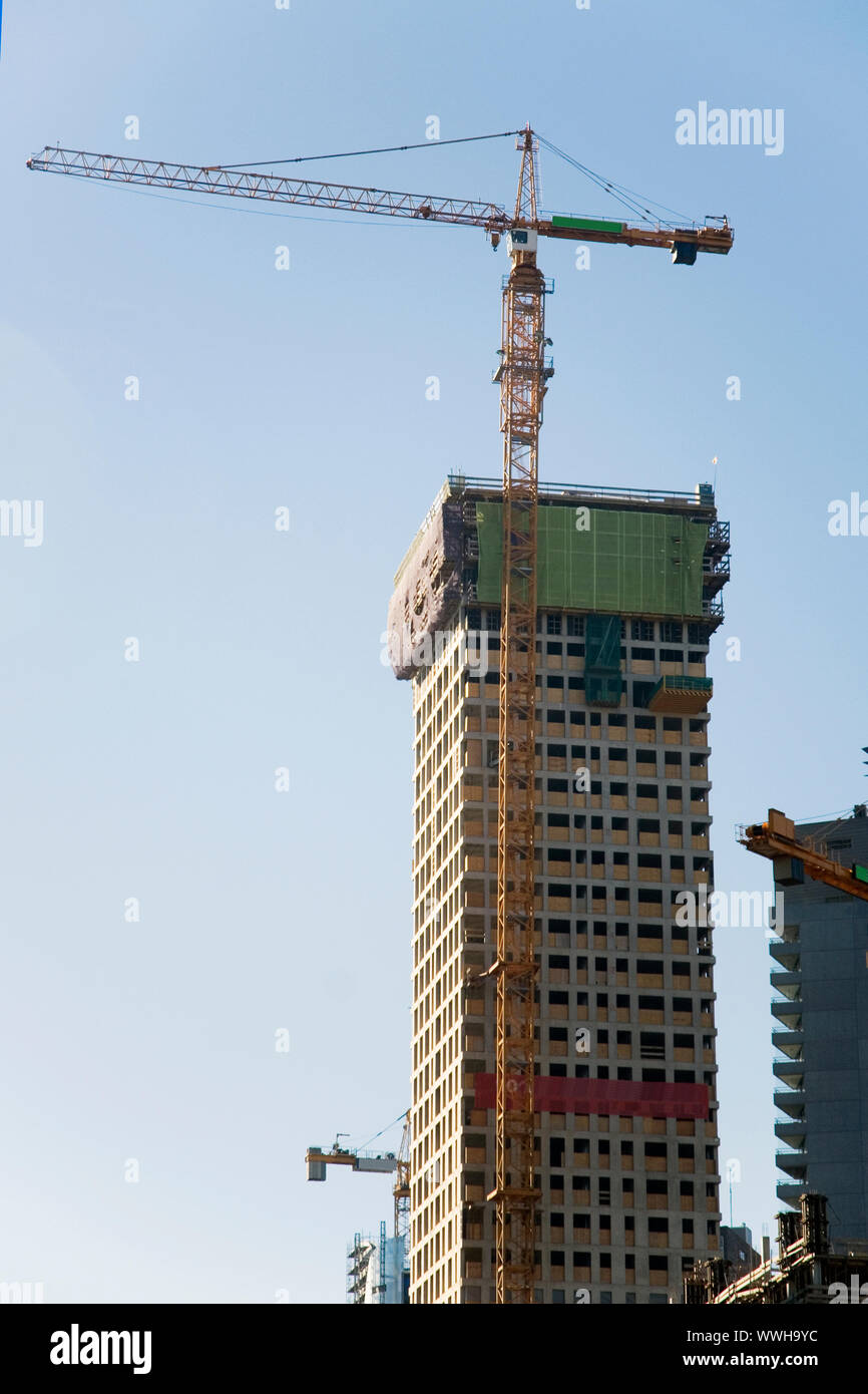 building activity for skyscrapers Stock Photo - Alamy