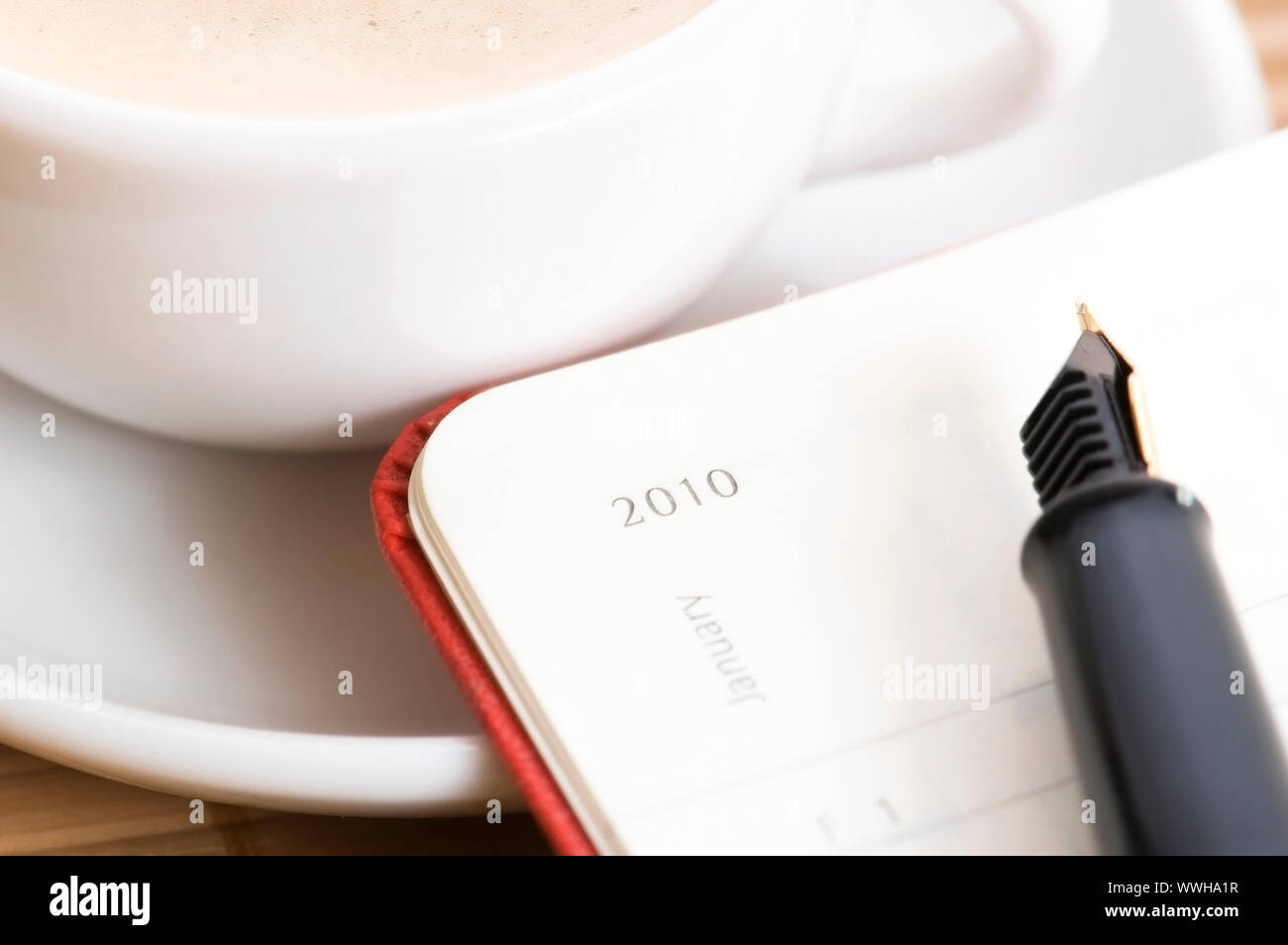 new year and the first cup of coffee Stock Photo - Alamy