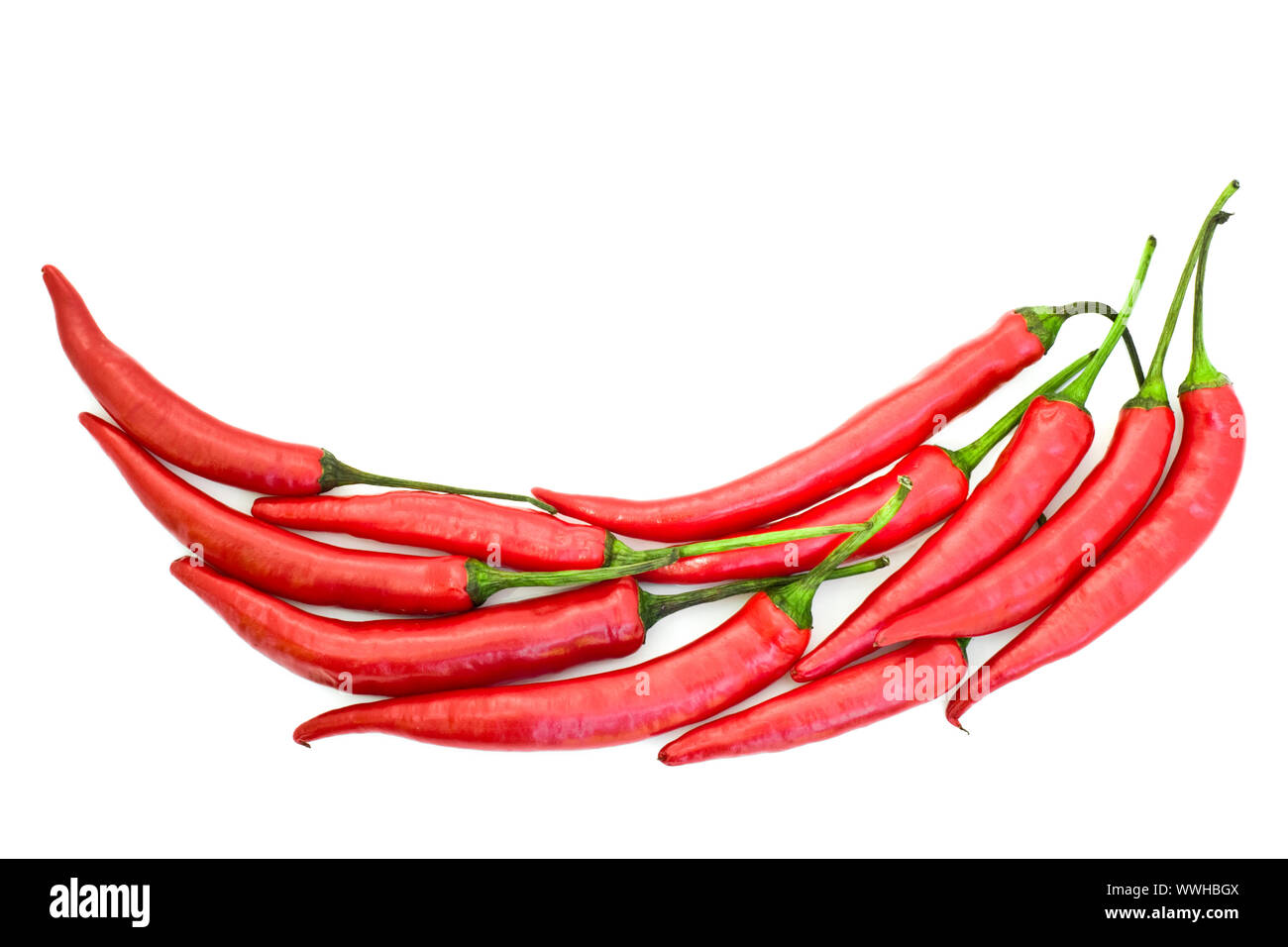 Red hot chili peppers in a shape of a pepper Stock Photo - Alamy