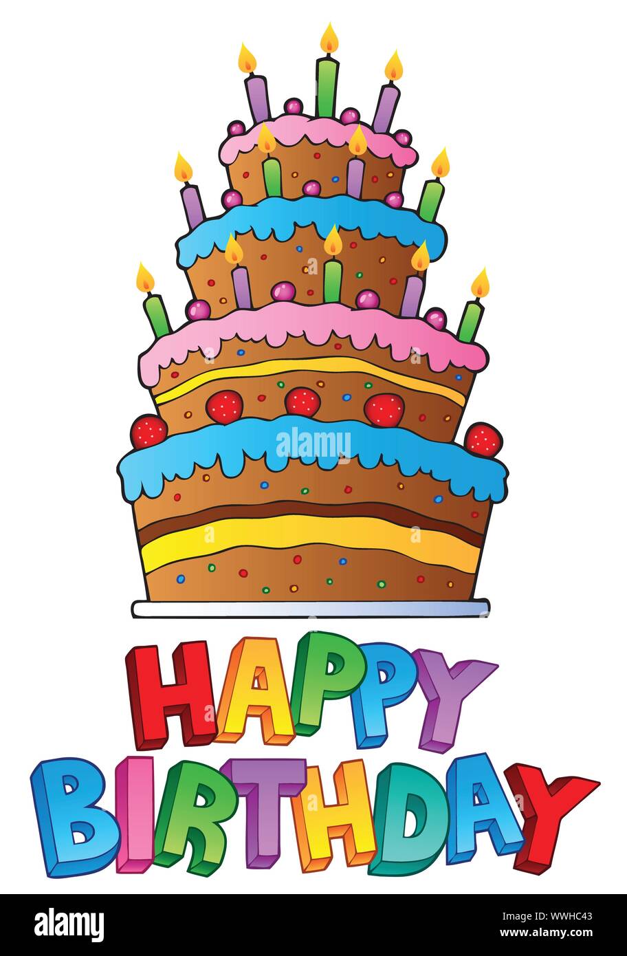 Happy Birthday topic image 2 Stock Vector Image & Art - Alamy