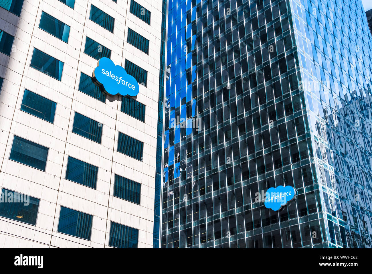 August 21, 2019 San Francisco / CA / USA - Salesforce West and ...