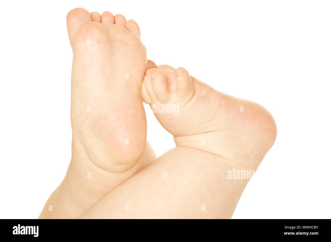 newborn baby feet isolated on white Stock Photo - Alamy