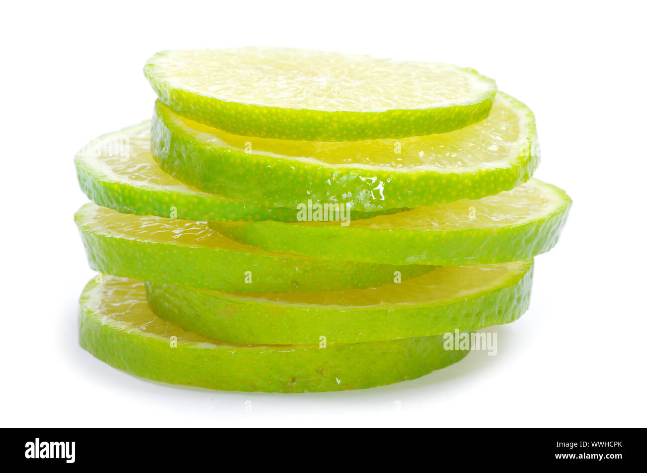 ripe lime isolated on white background Stock Photo - Alamy