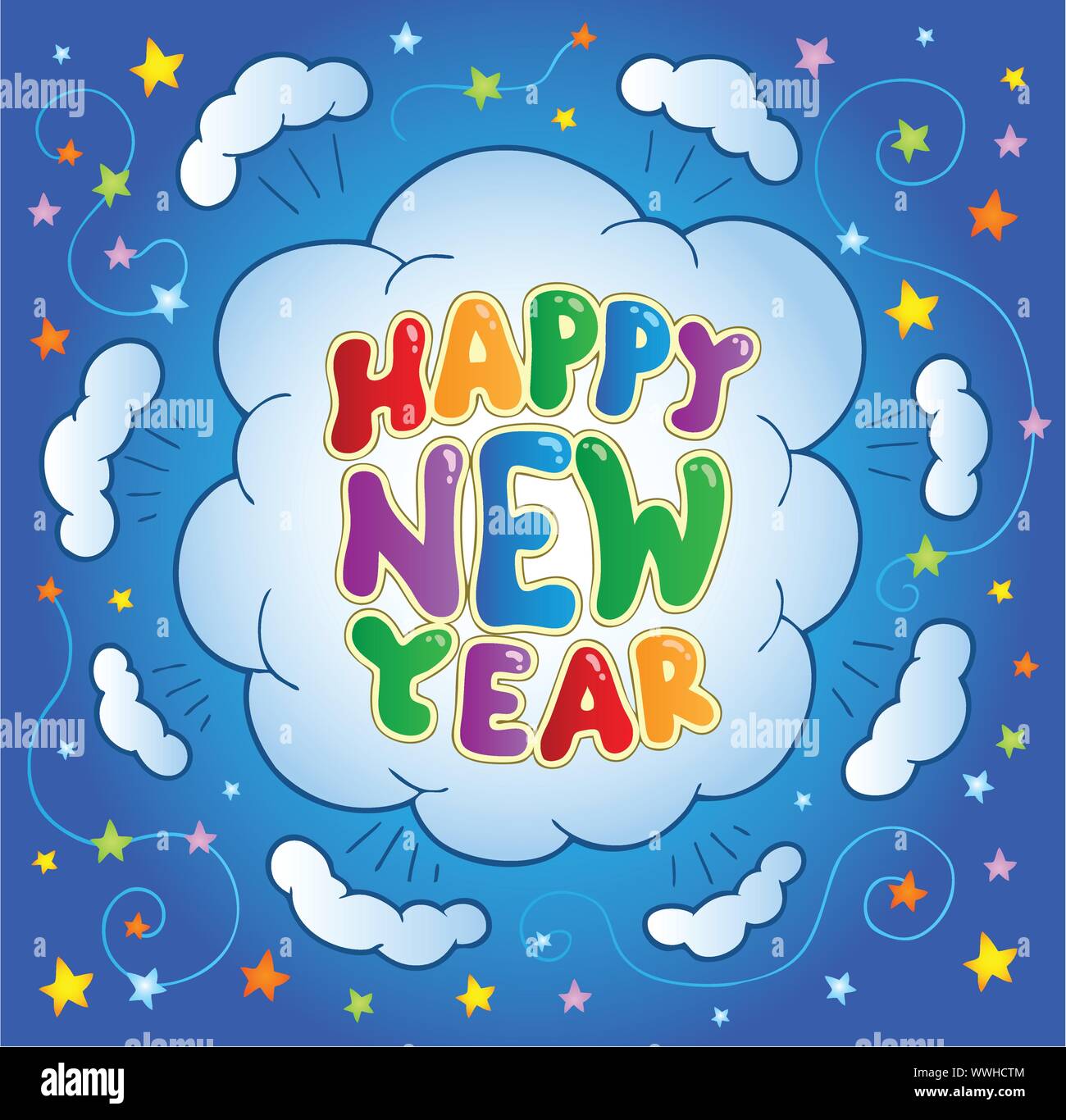 Happy New Year theme 2 Stock Vector Image & Art - Alamy