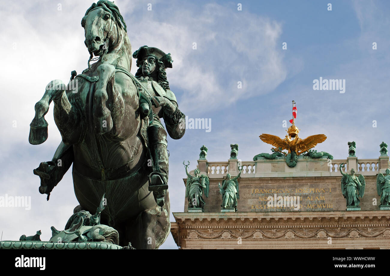 Duke Karl Rider Monument Vienna Stock Photo - Alamy