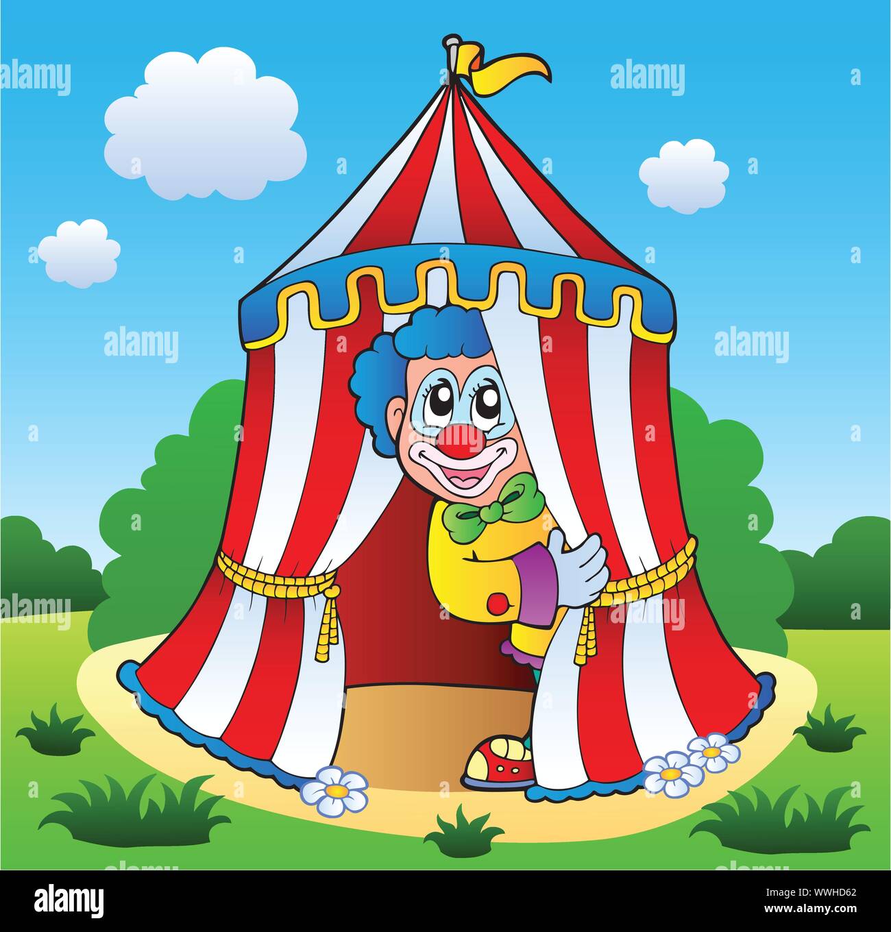 Clown theme picture 6 Stock Vector Image & Art - Alamy