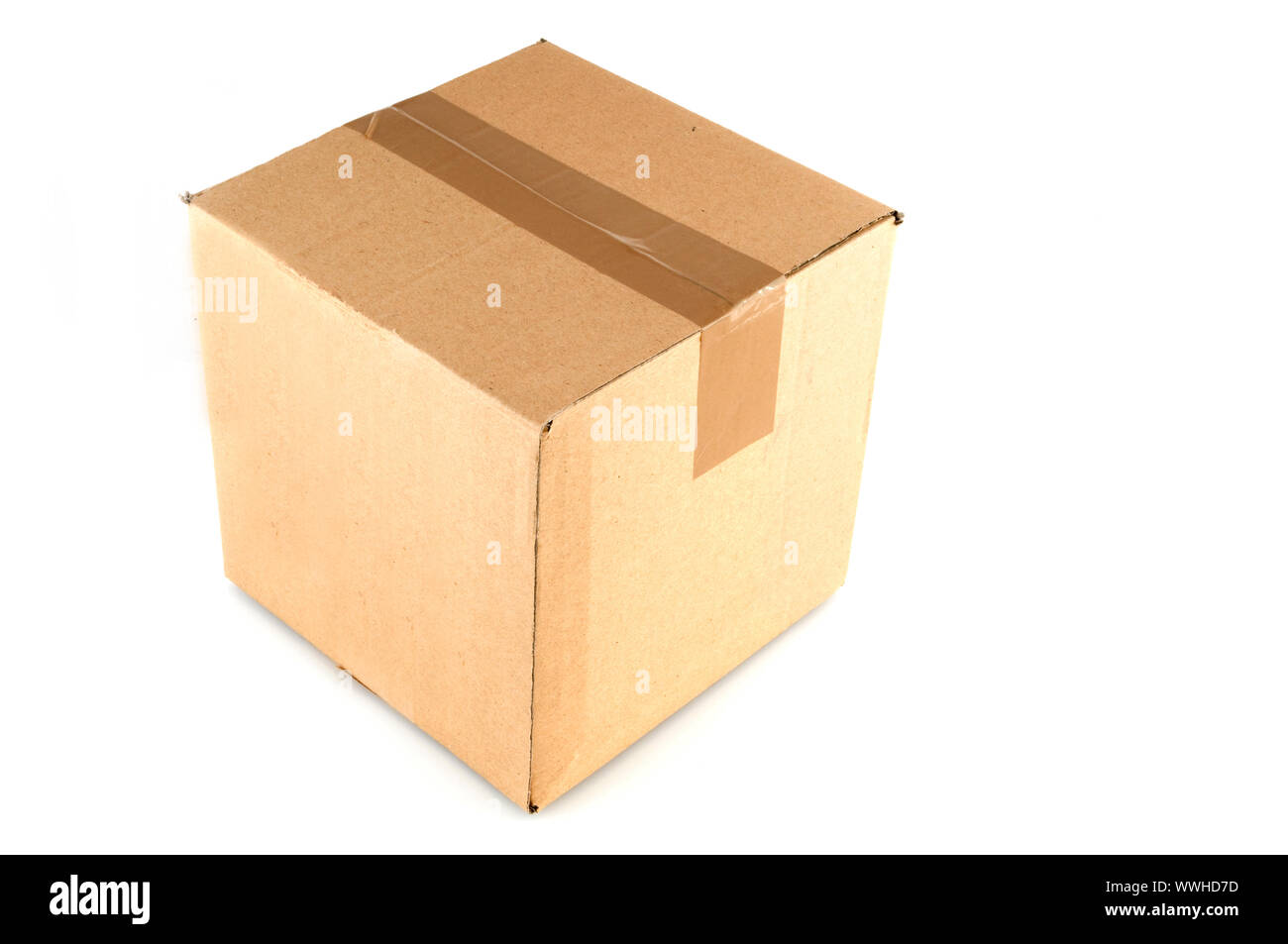 Brown cardboard box filled Cut Out Stock Images & Pictures - Alamy