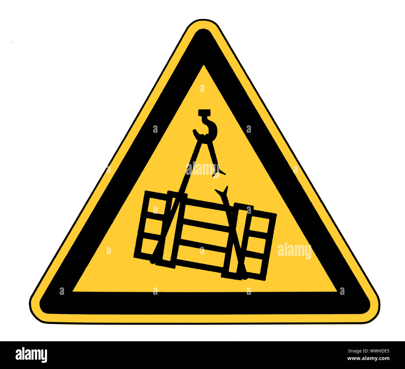 Floating load Information sign Stock Photo - Alamy
