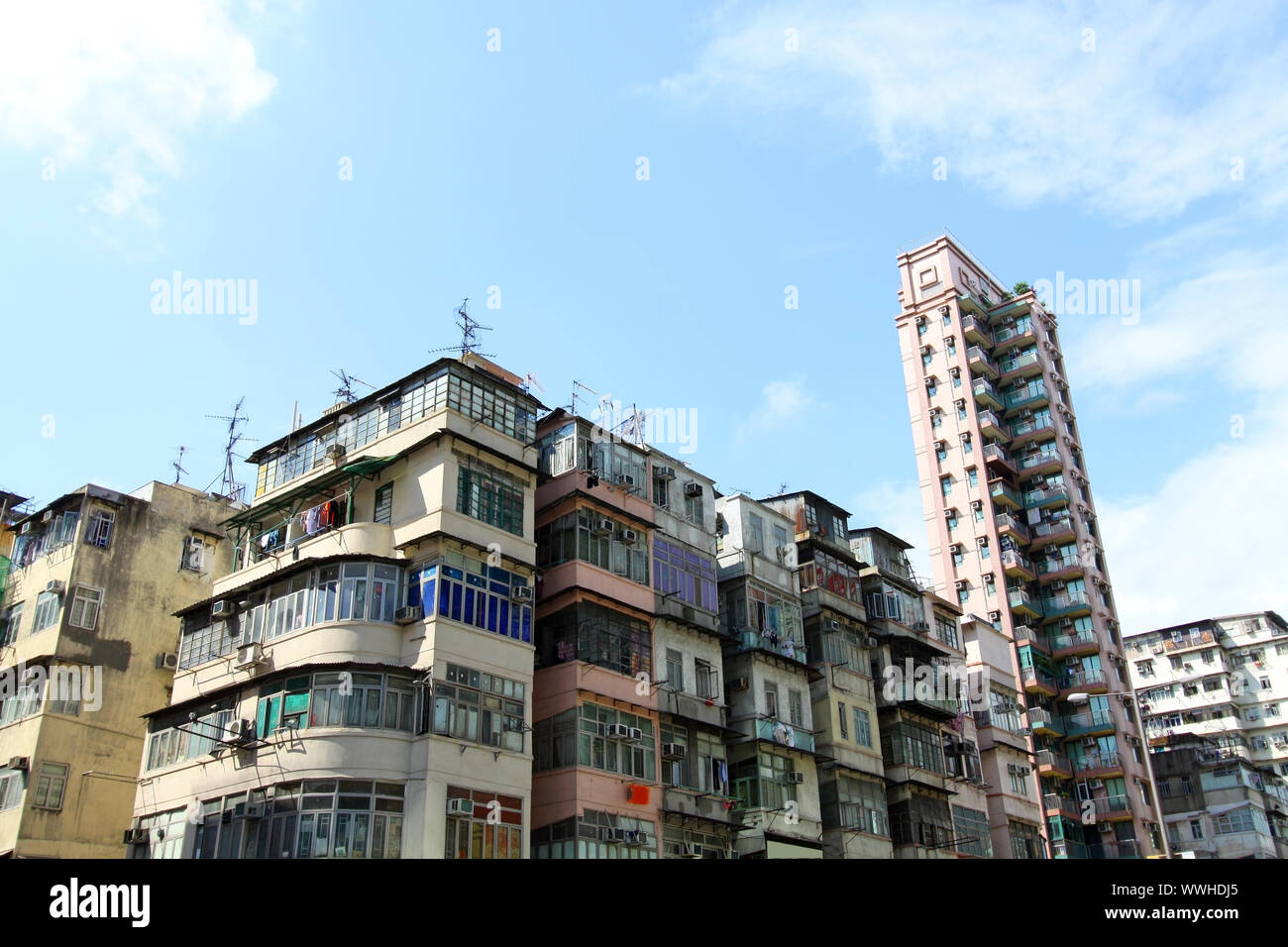 Hong Kong crowded buildings Stock Photo - Alamy
