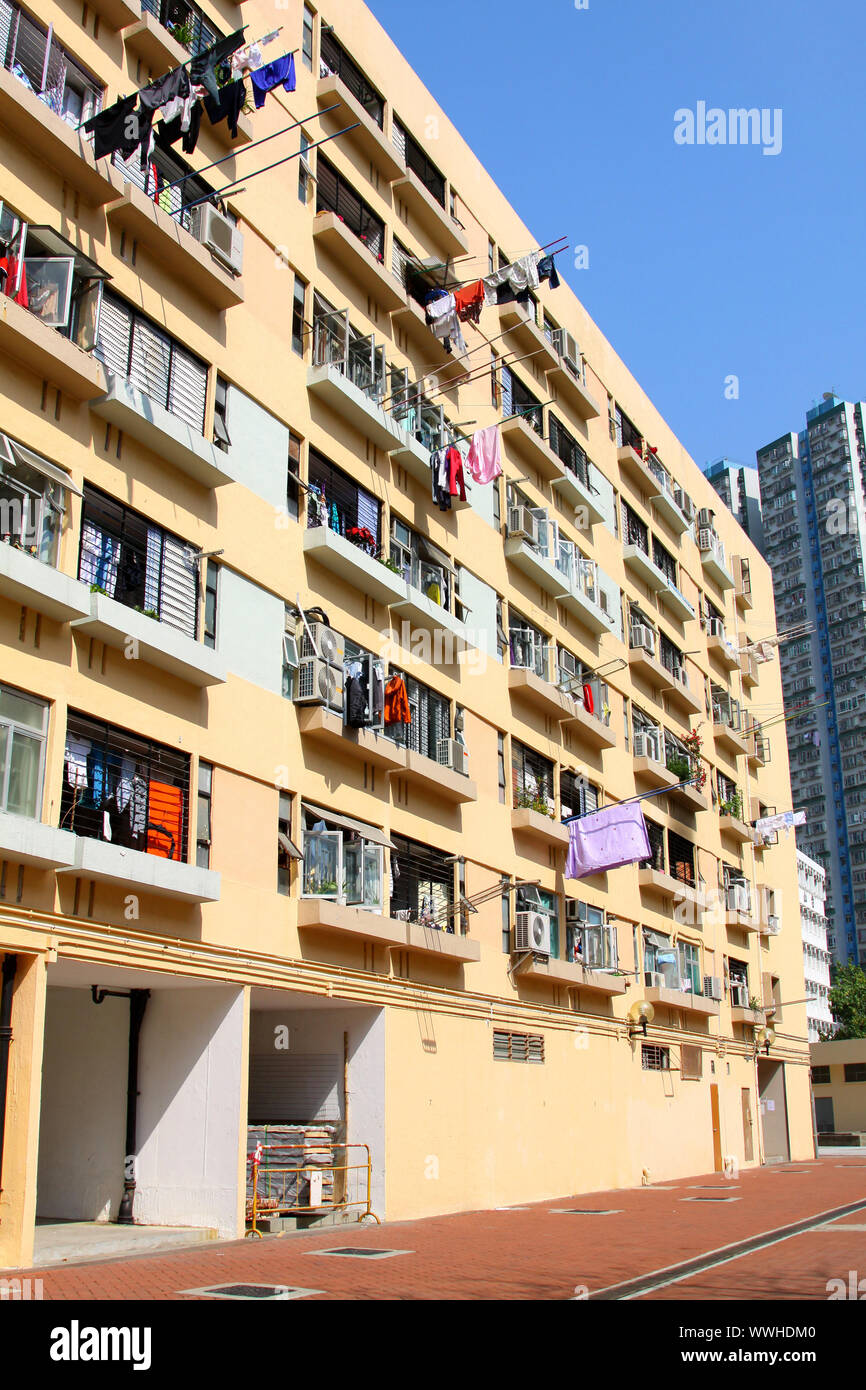 Hong Kong apartment blocks Stock Photo - Alamy
