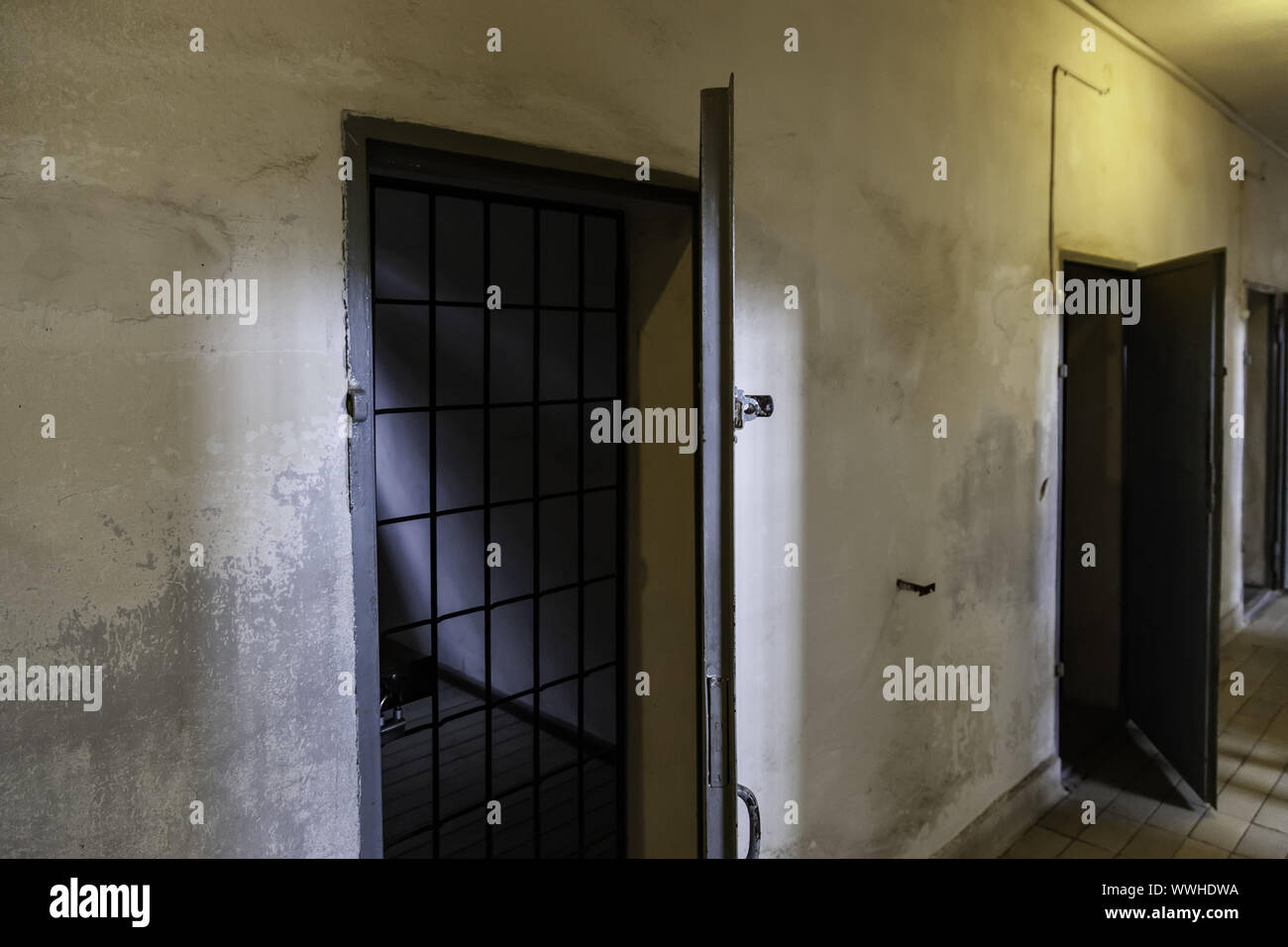 Old jail, detail of old war jail in Germany Stock Photo - Alamy