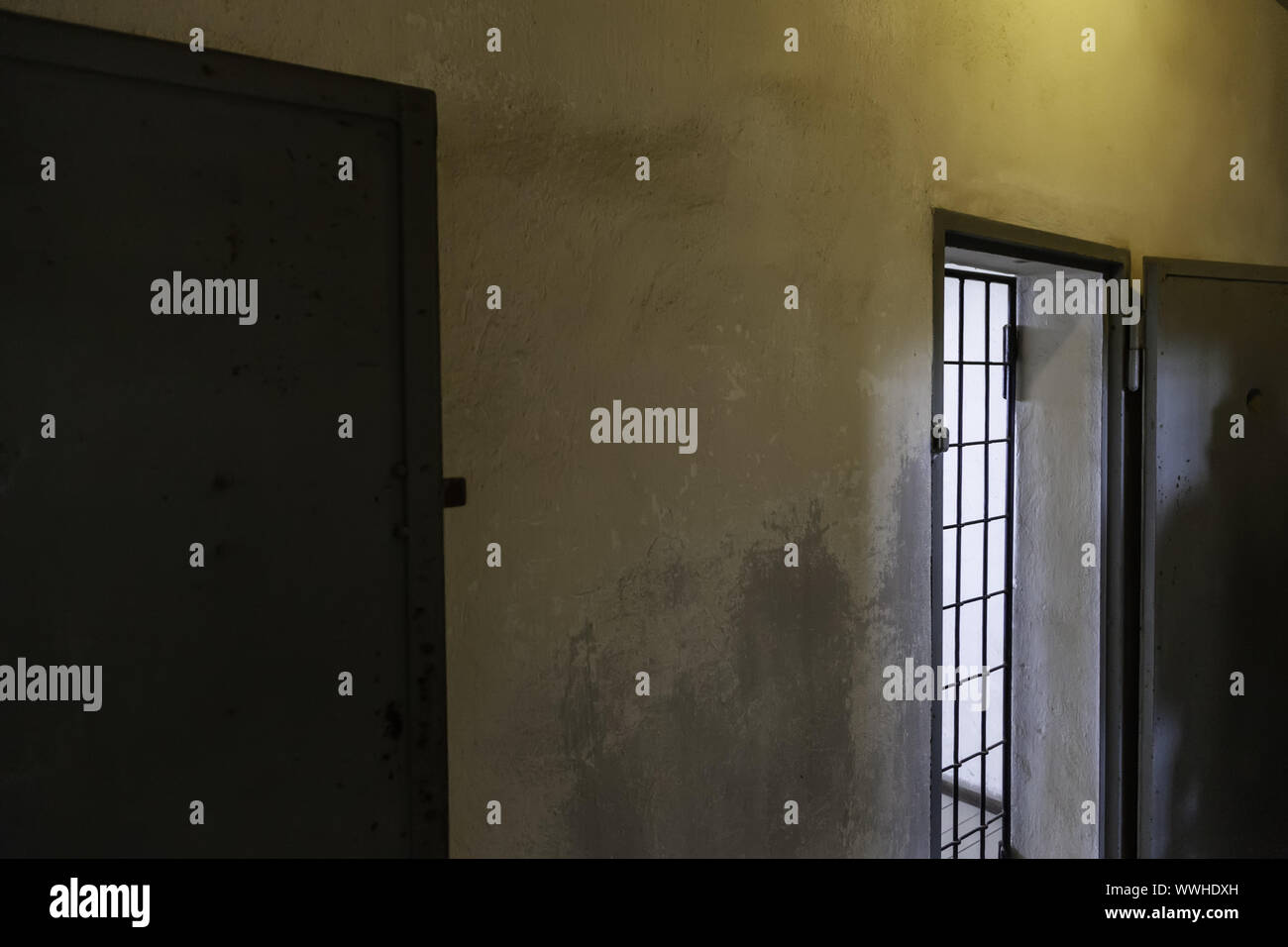 Old jail, detail of old war jail in Germany Stock Photo - Alamy