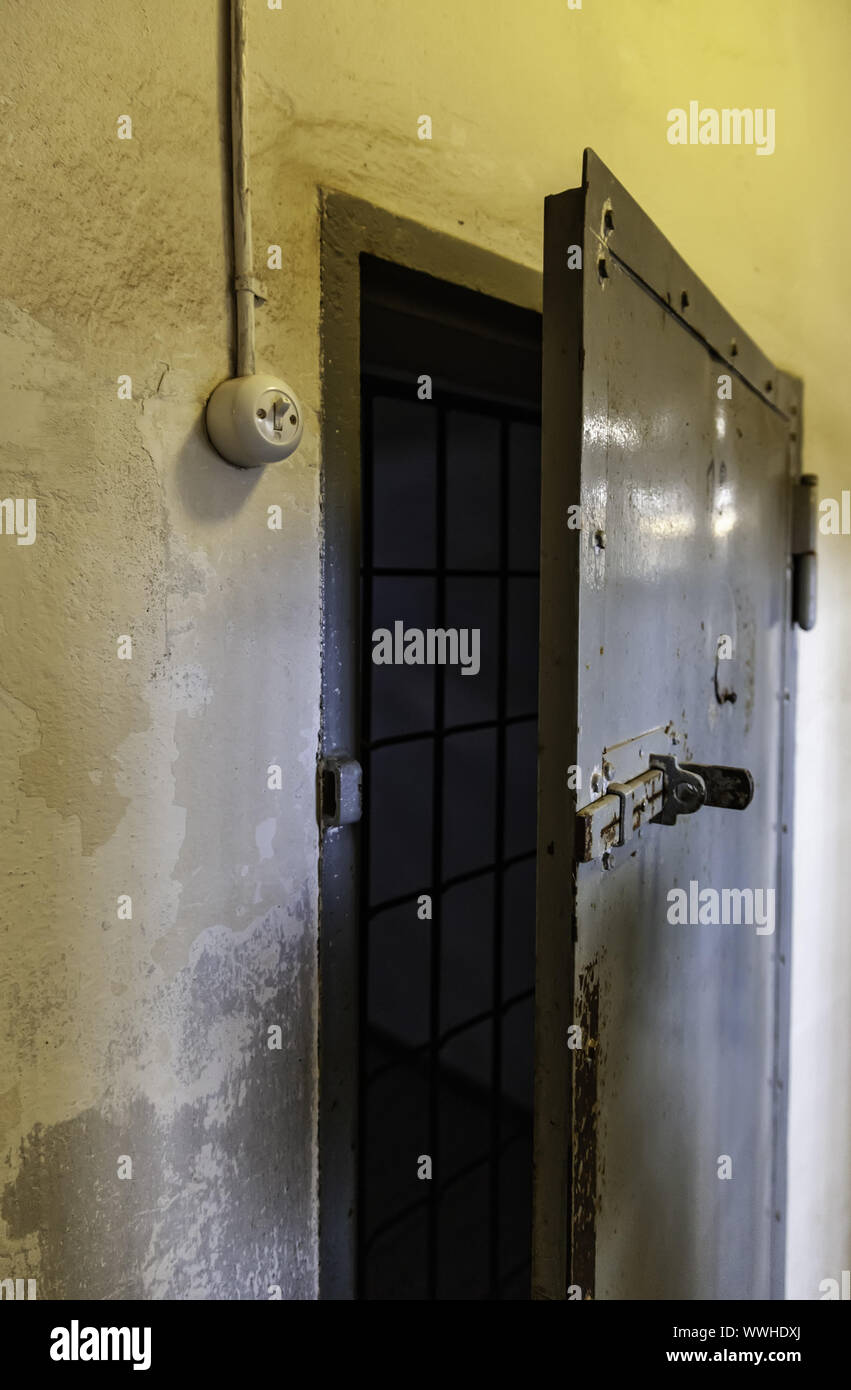 Old jail, detail of old war jail in Germany Stock Photo - Alamy