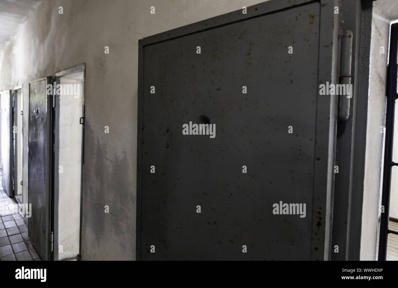 Old jail, detail of old war jail in Germany Stock Photo - Alamy