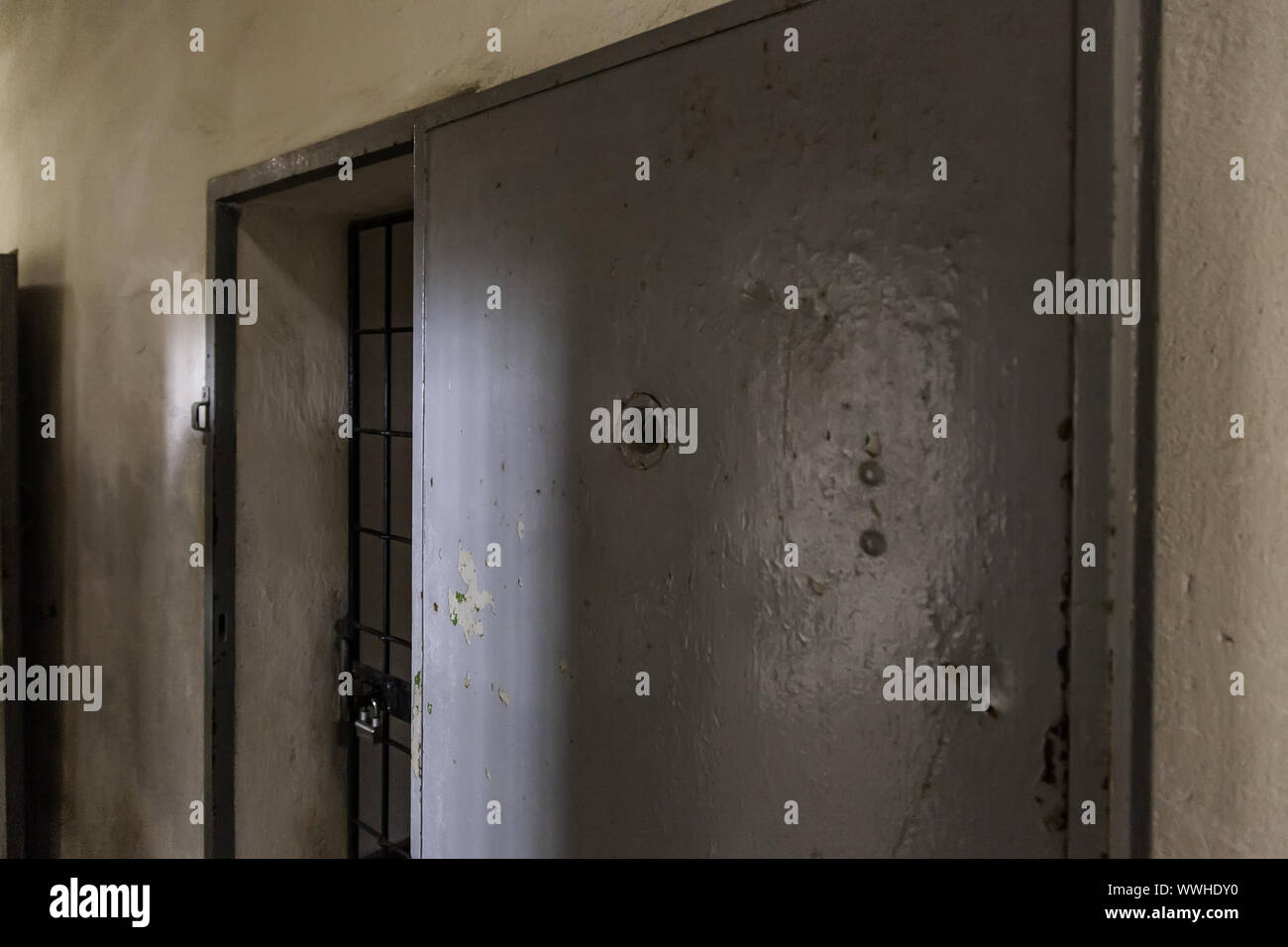 Old jail, detail of old war jail in Germany Stock Photo - Alamy