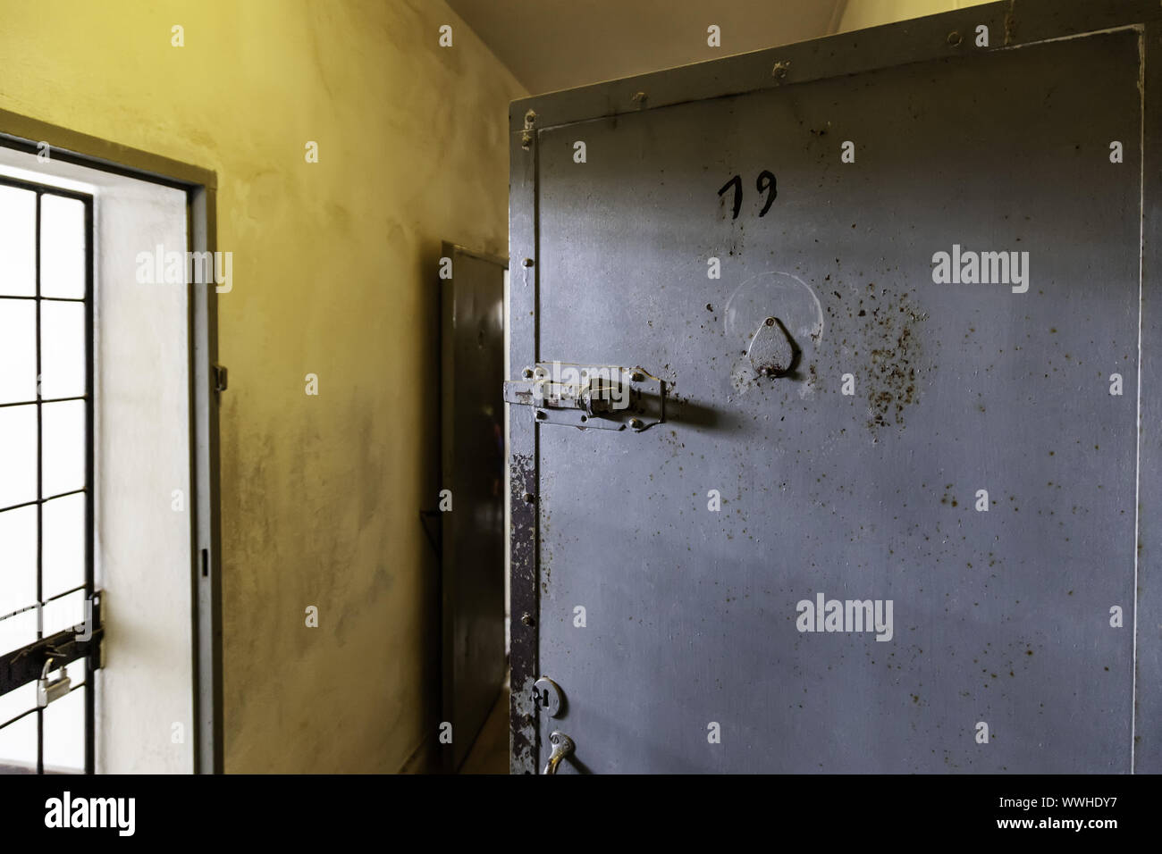 Old jail, detail of old war jail in Germany Stock Photo - Alamy