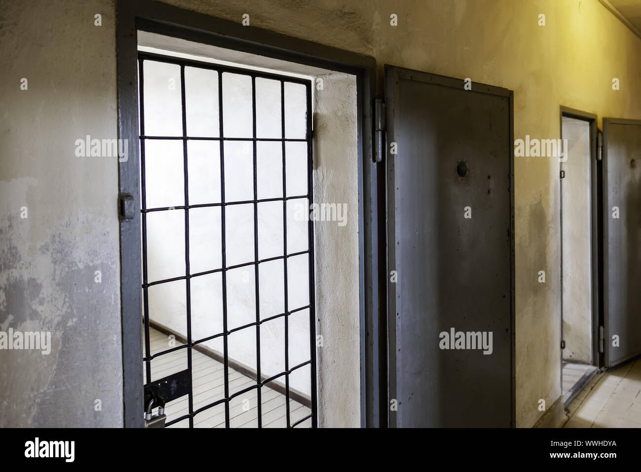Old jail, detail of old war jail in Germany Stock Photo - Alamy