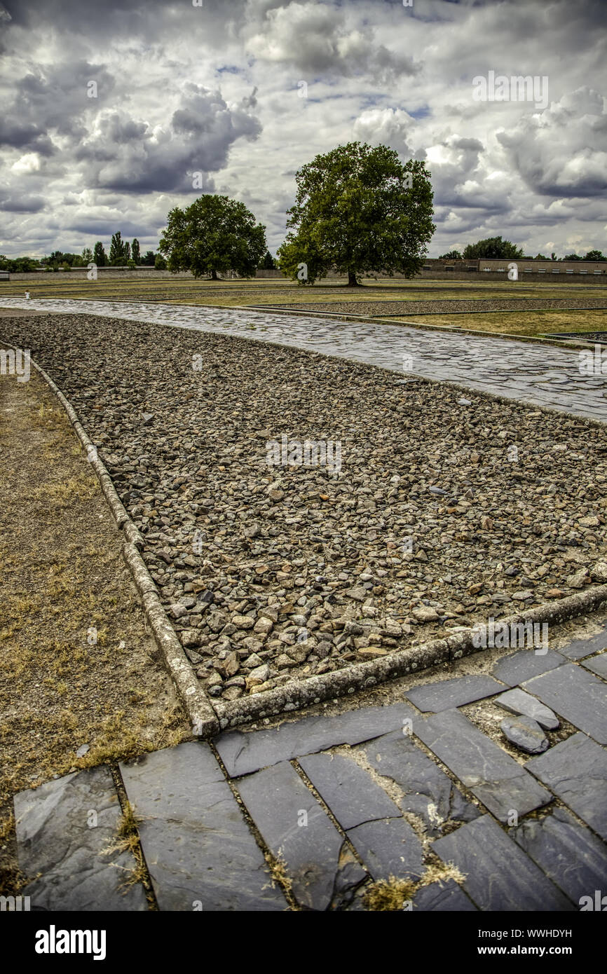 Detail of sachsenhausen concentration camp, history of the Holocaust ...