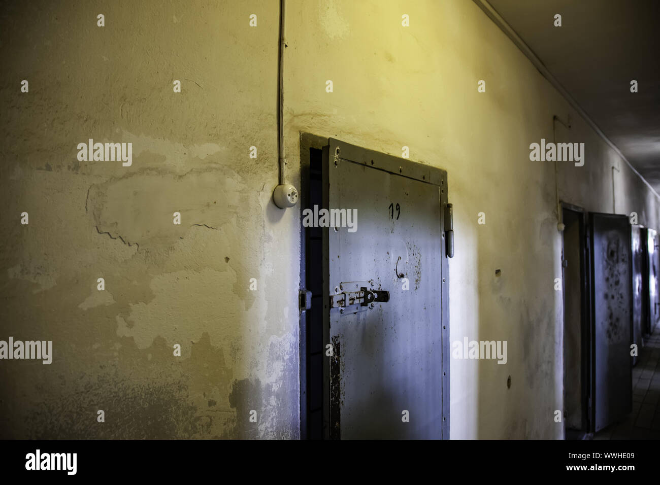 Old jail, detail of old war jail in Germany Stock Photo - Alamy