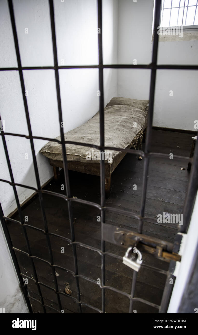 Old jail, detail of old war jail in Germany Stock Photo - Alamy