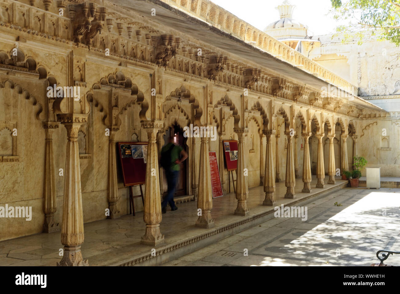 Decorative Pillars in veranda Stock Photo - Alamy