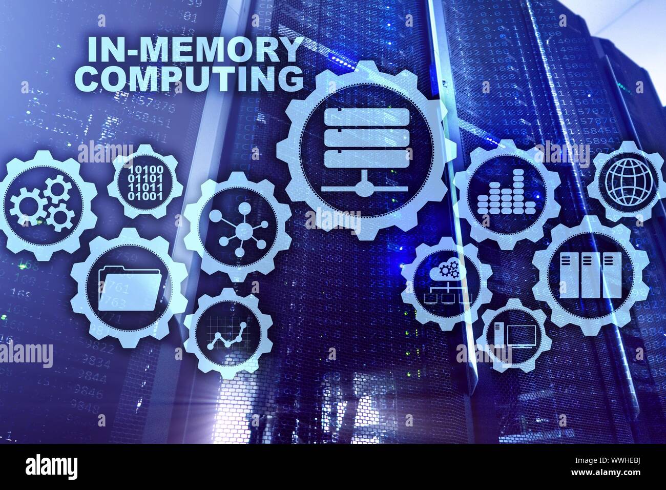 In-Memory Computing. Technology Calculations Concept. High-Performance ...
