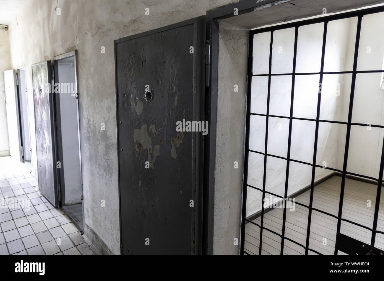 Old jail, detail of old war jail in Germany Stock Photo - Alamy