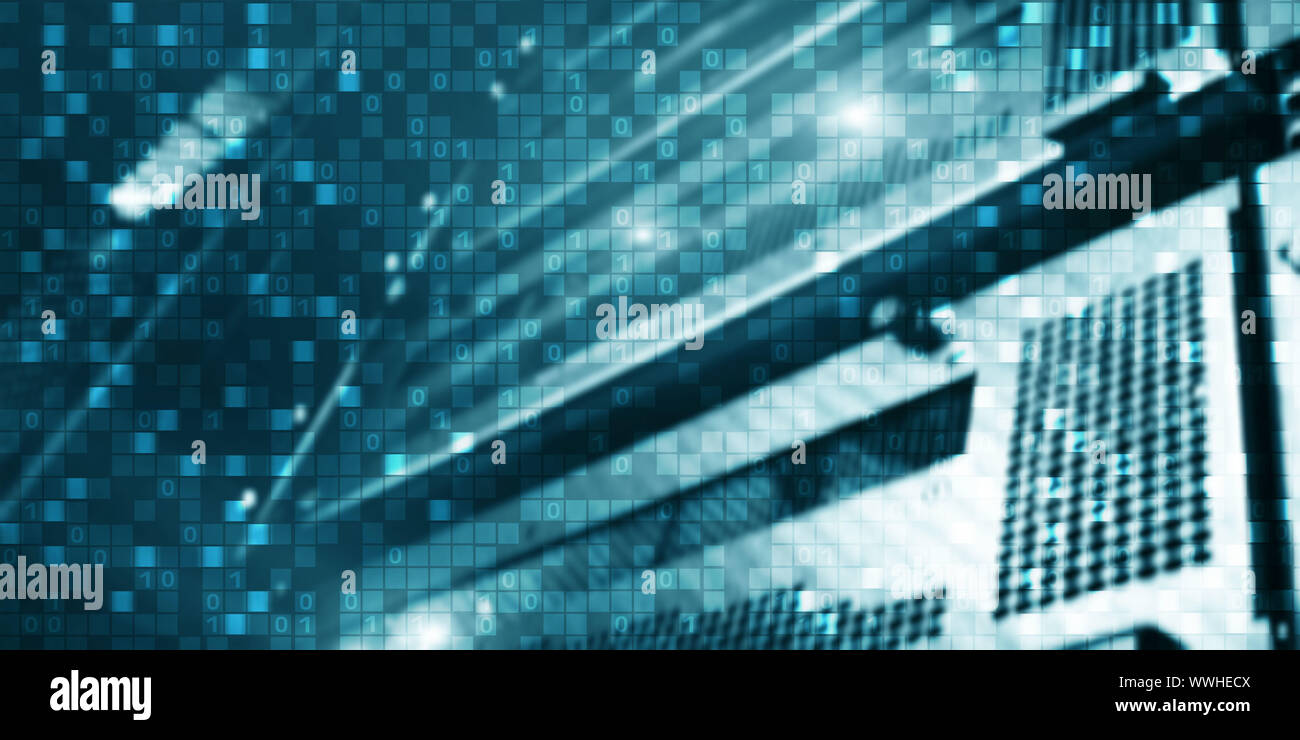 Digital background matrix information technology and internet concept ...