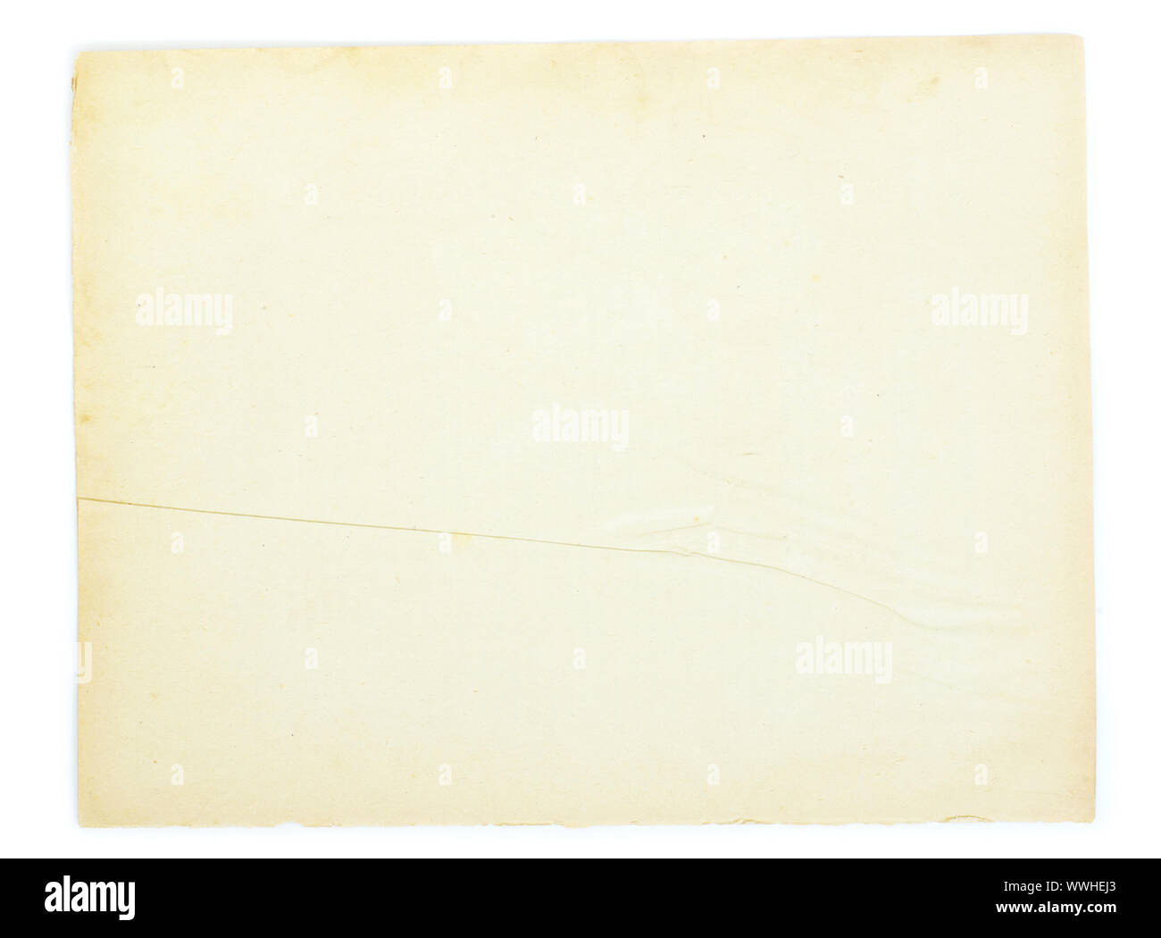 old note paper isolated on white background Stock Photo - Alamy