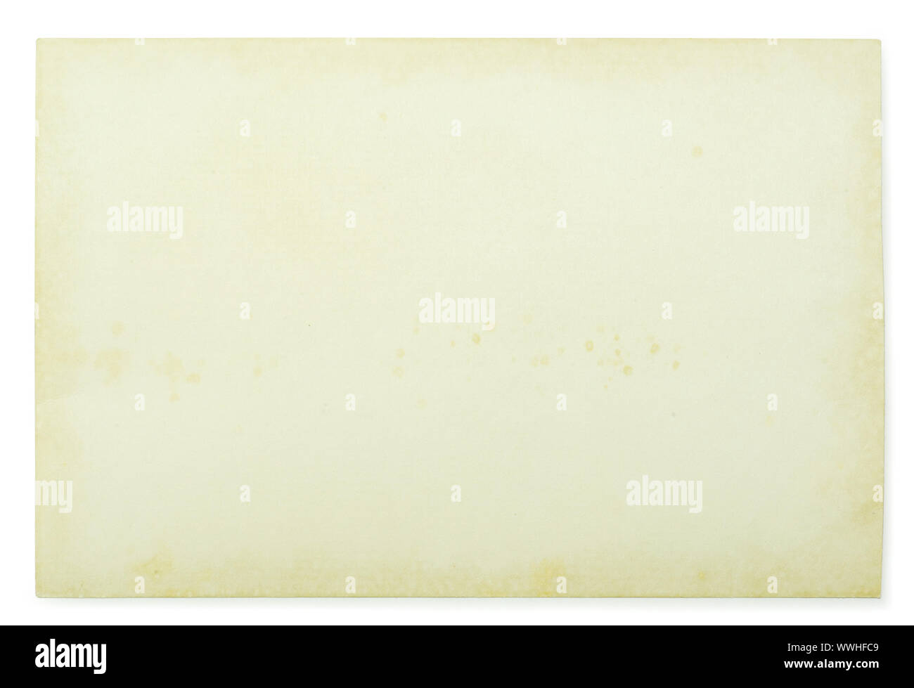 old note paper isolated on white background Stock Photo - Alamy