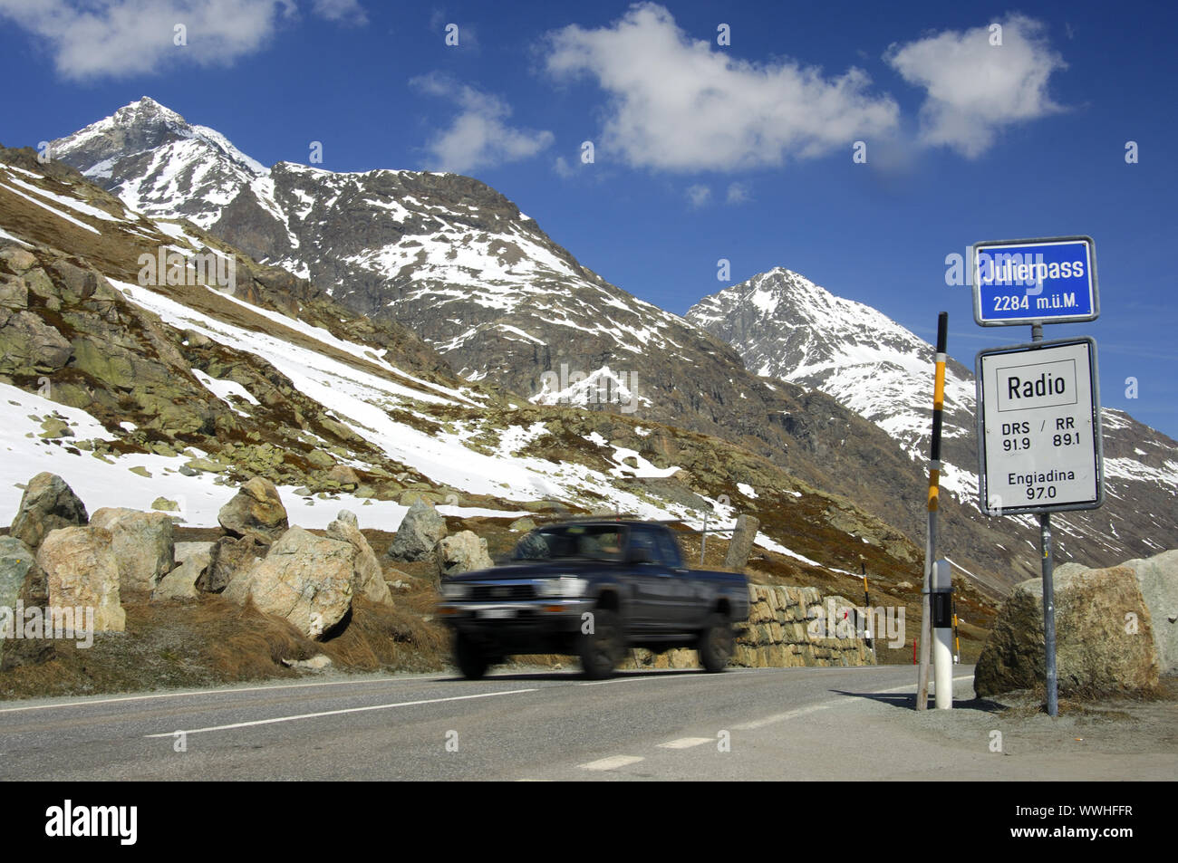 Julier pass road hi-res stock photography and images - Alamy
