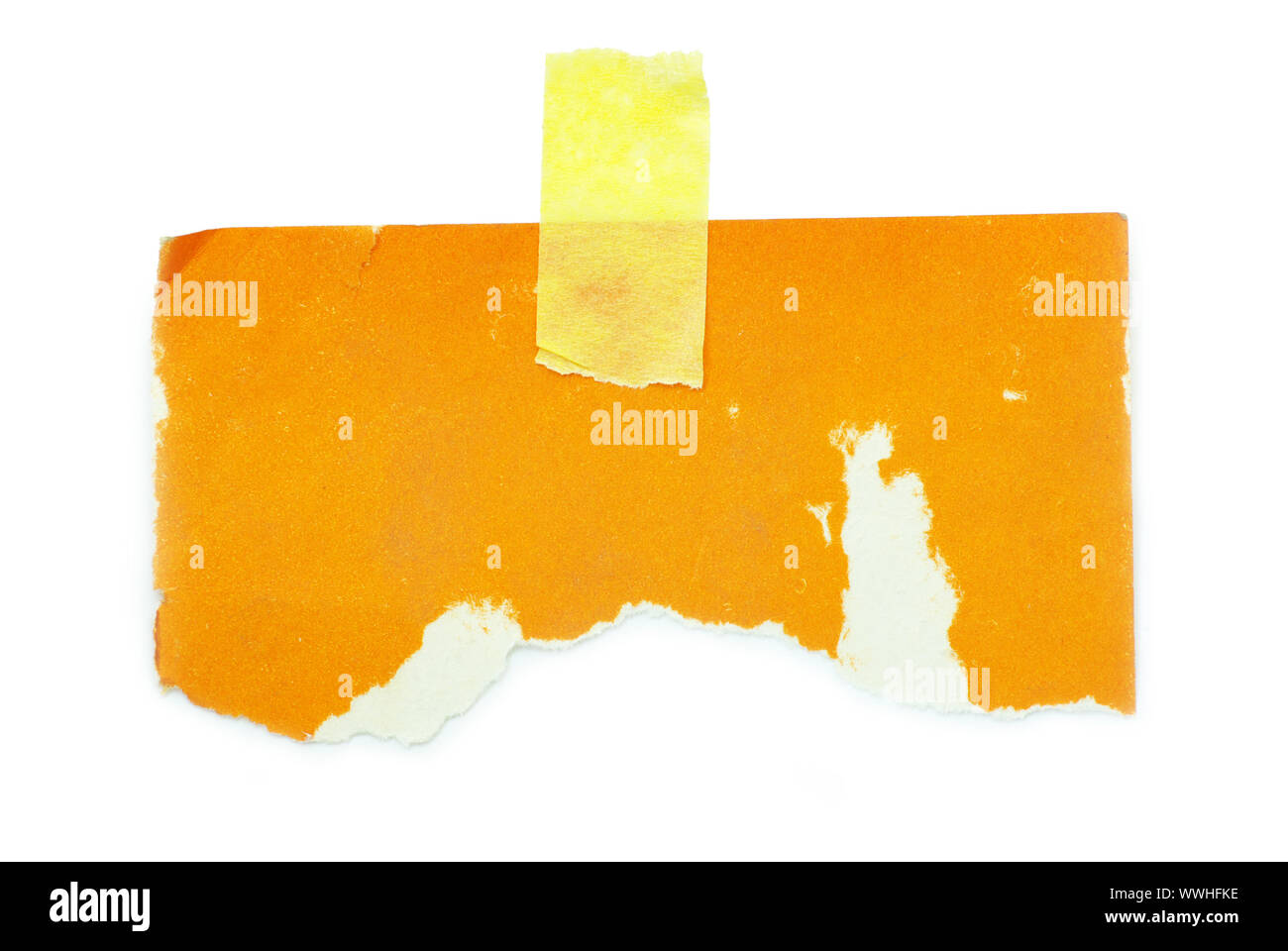 old note paper on white background Stock Photo - Alamy