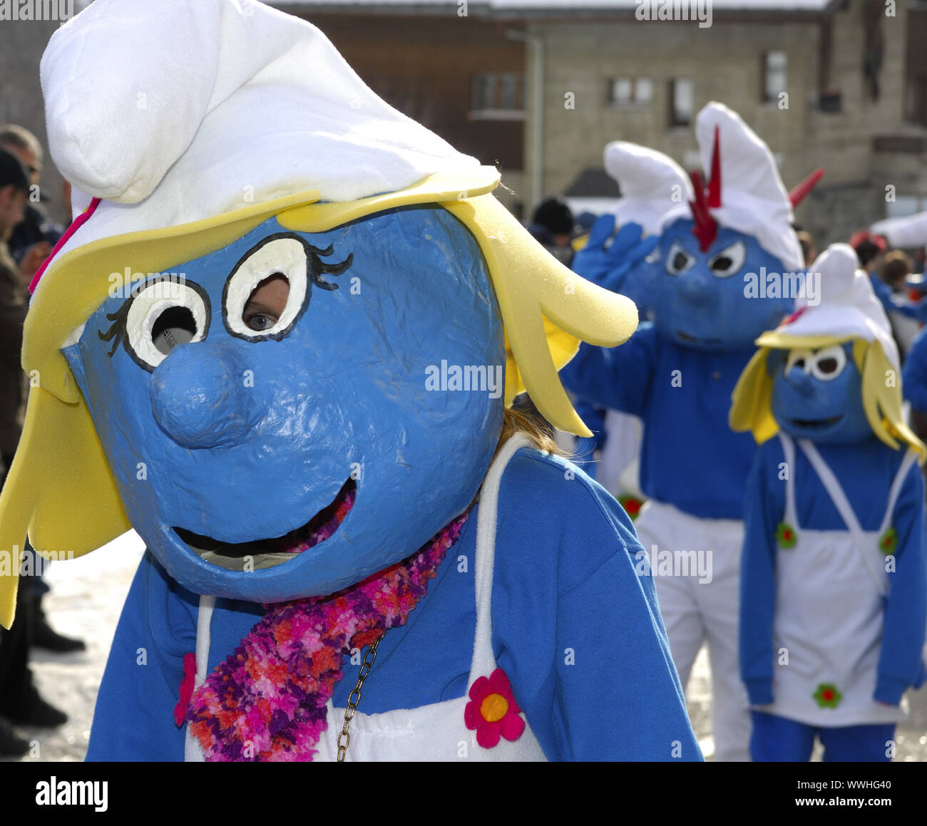 The smurfs carnival parade hi-res stock photography and images - Alamy