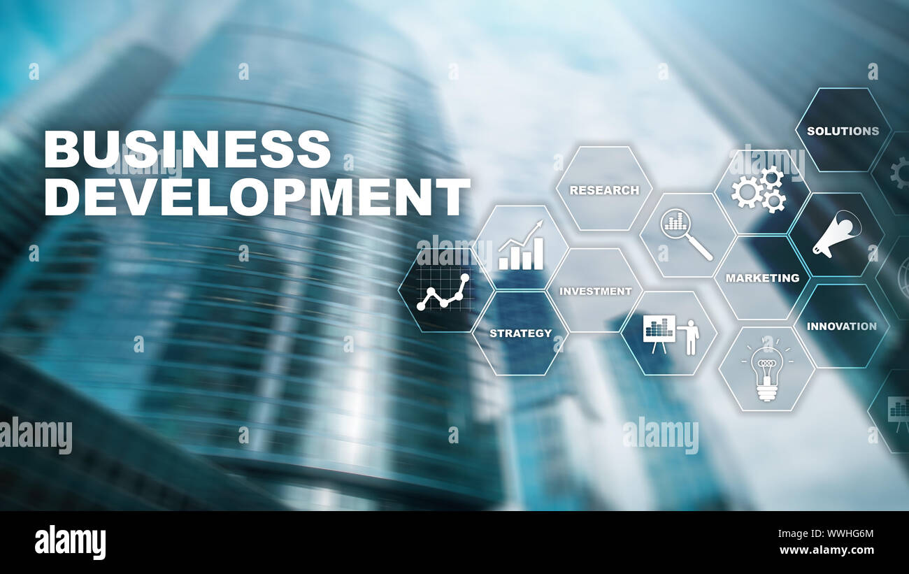 Financial Plan Strategy Development Process Graphic Concept Stock Photo ...