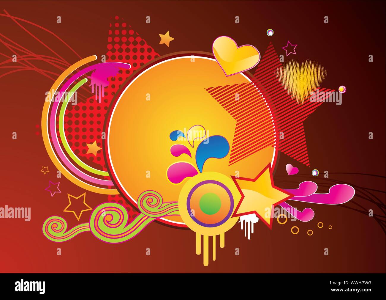 Abstract brightly colored funky background Stock Vector Image & Art - Alamy