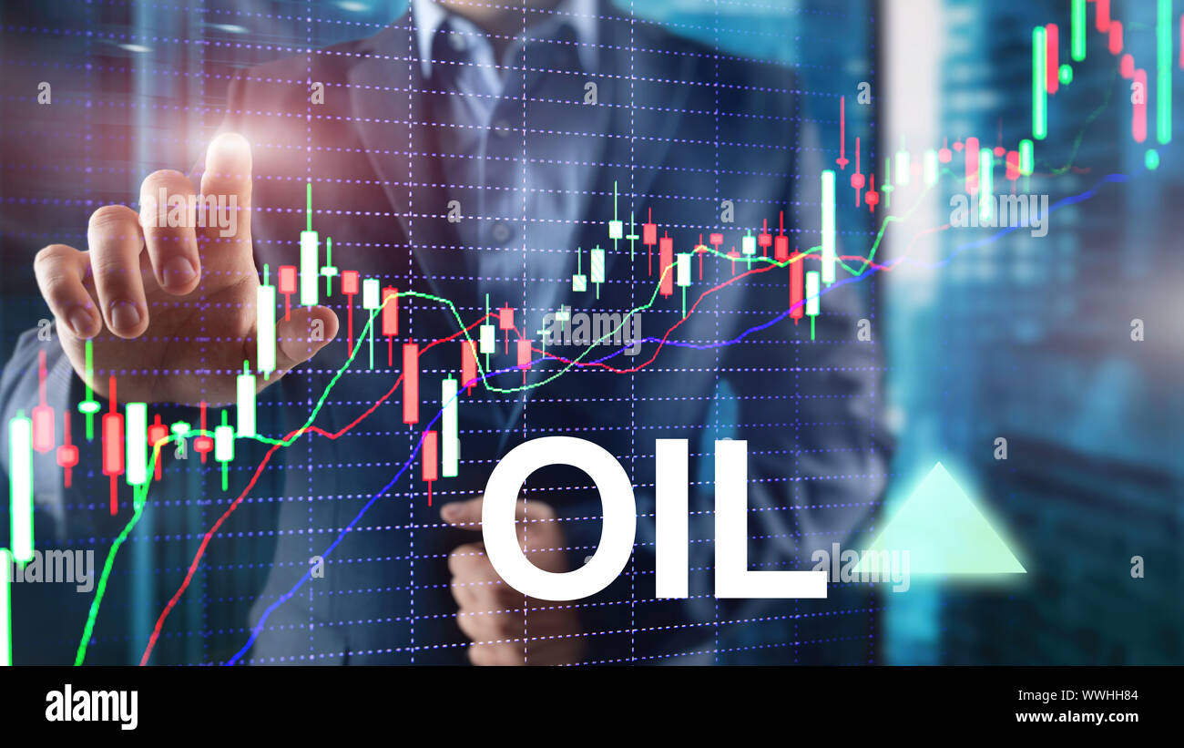 Oil trend up. Crude oil price stock exchange trading up. Price oil up ...