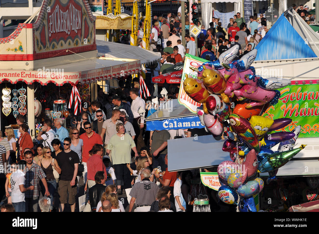 Crowds at the harbour birthday party Stock Photo - Alamy