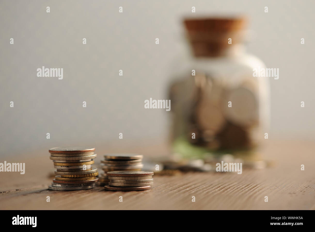 Table place coins on hi-res stock photography and images - Alamy
