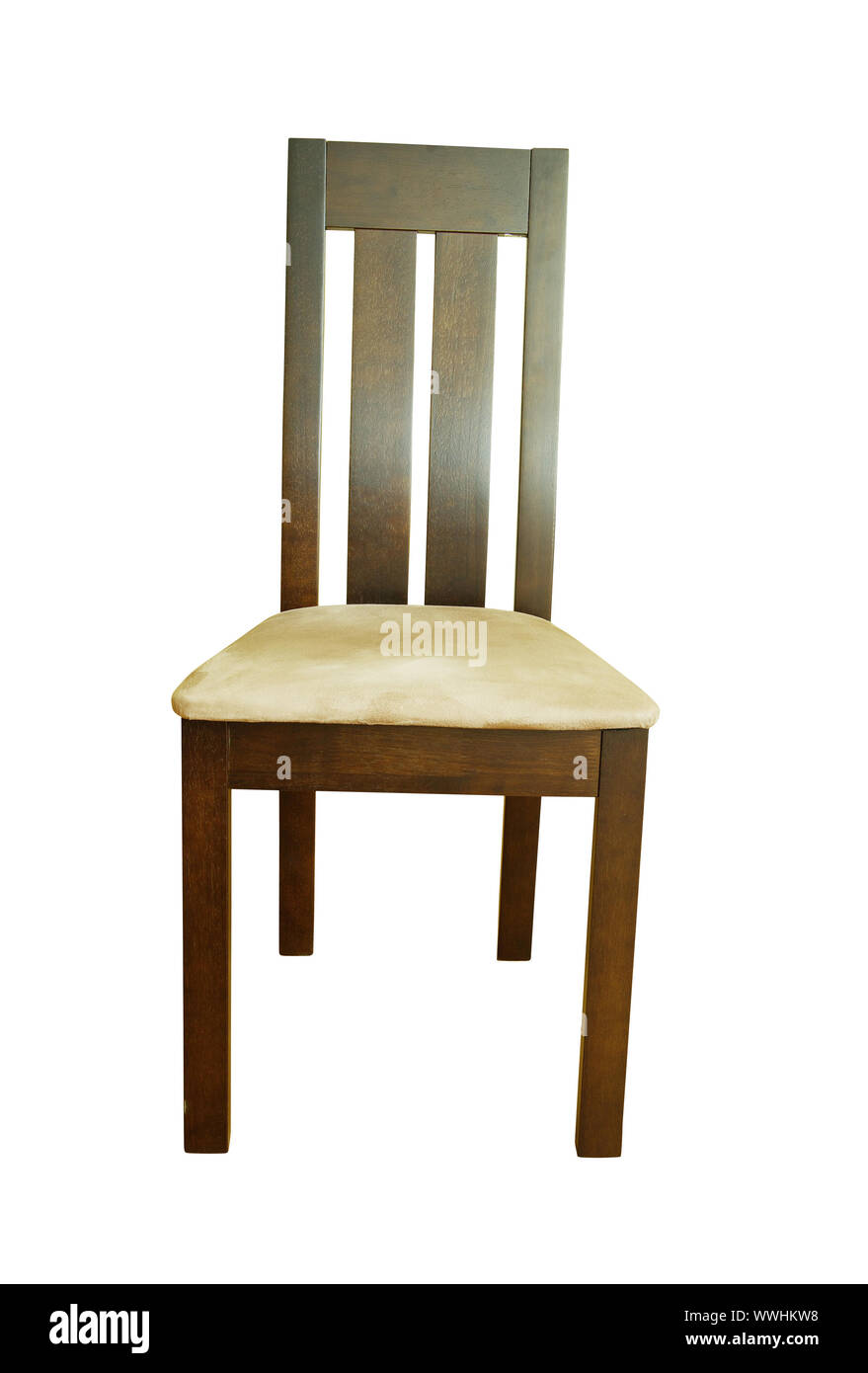Black chair isolated on a white background Stock Photo - Alamy