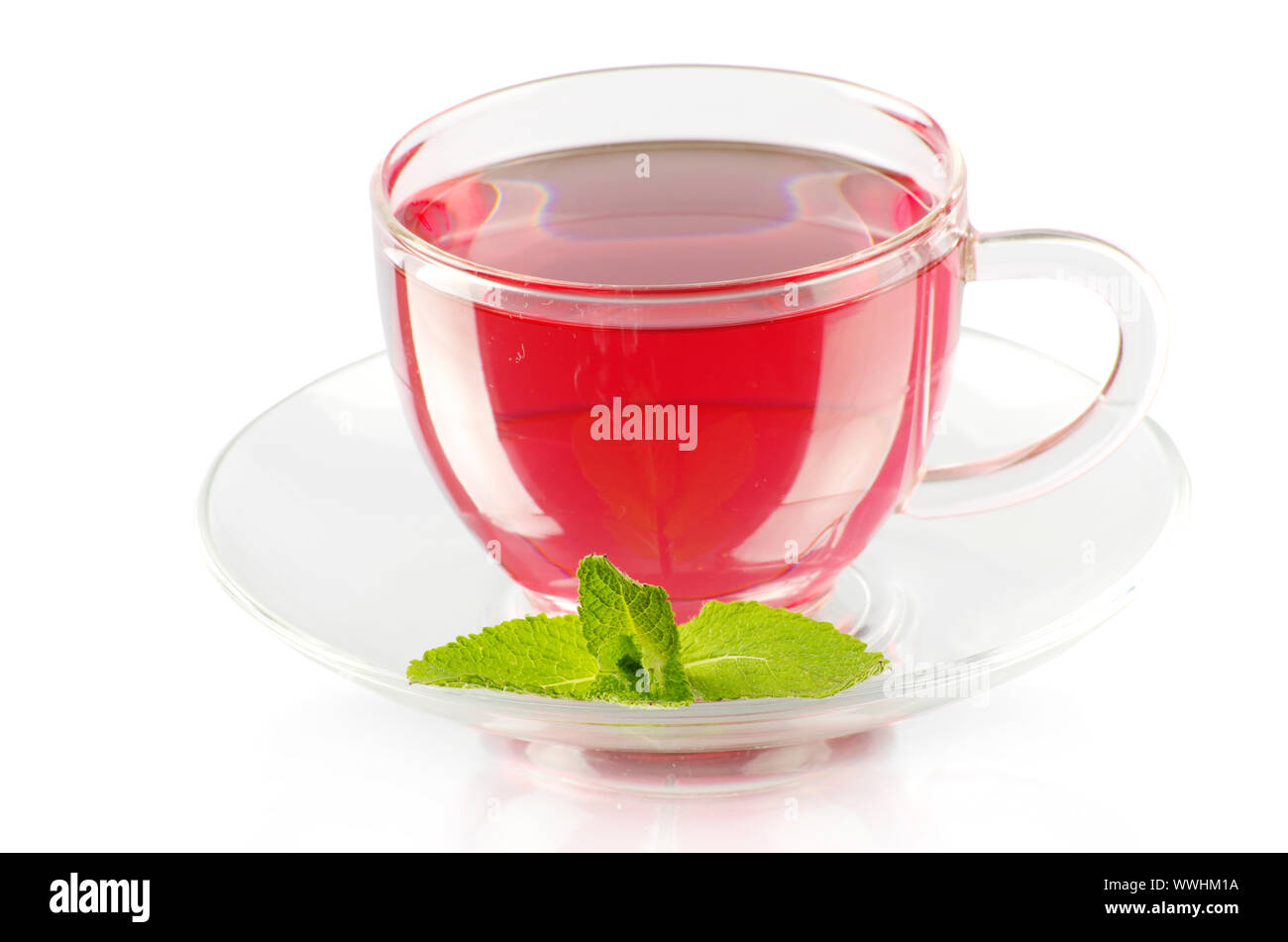 tea in cup isolated on white background Stock Photo - Alamy