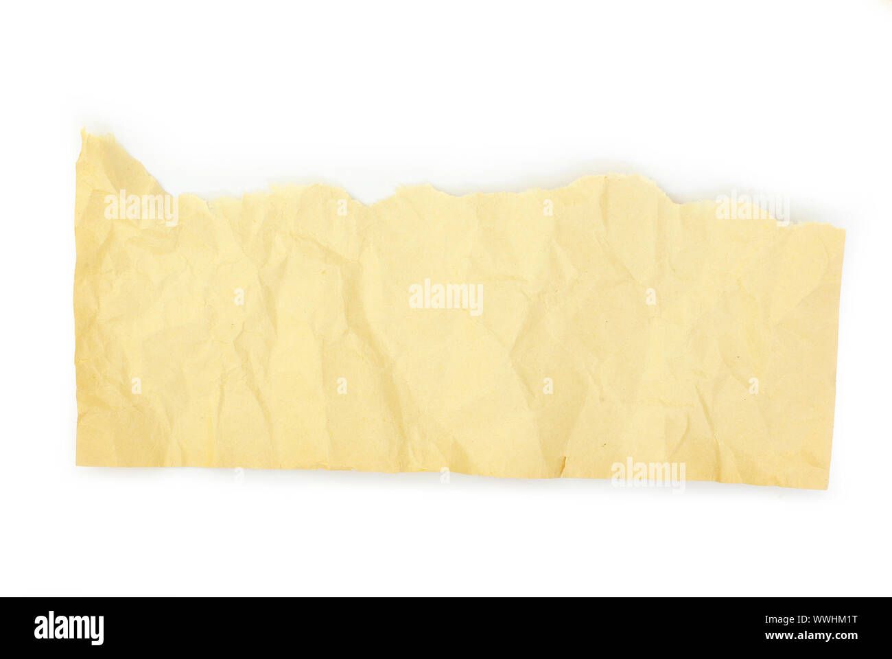 old note paper isolated on white background Stock Photo - Alamy