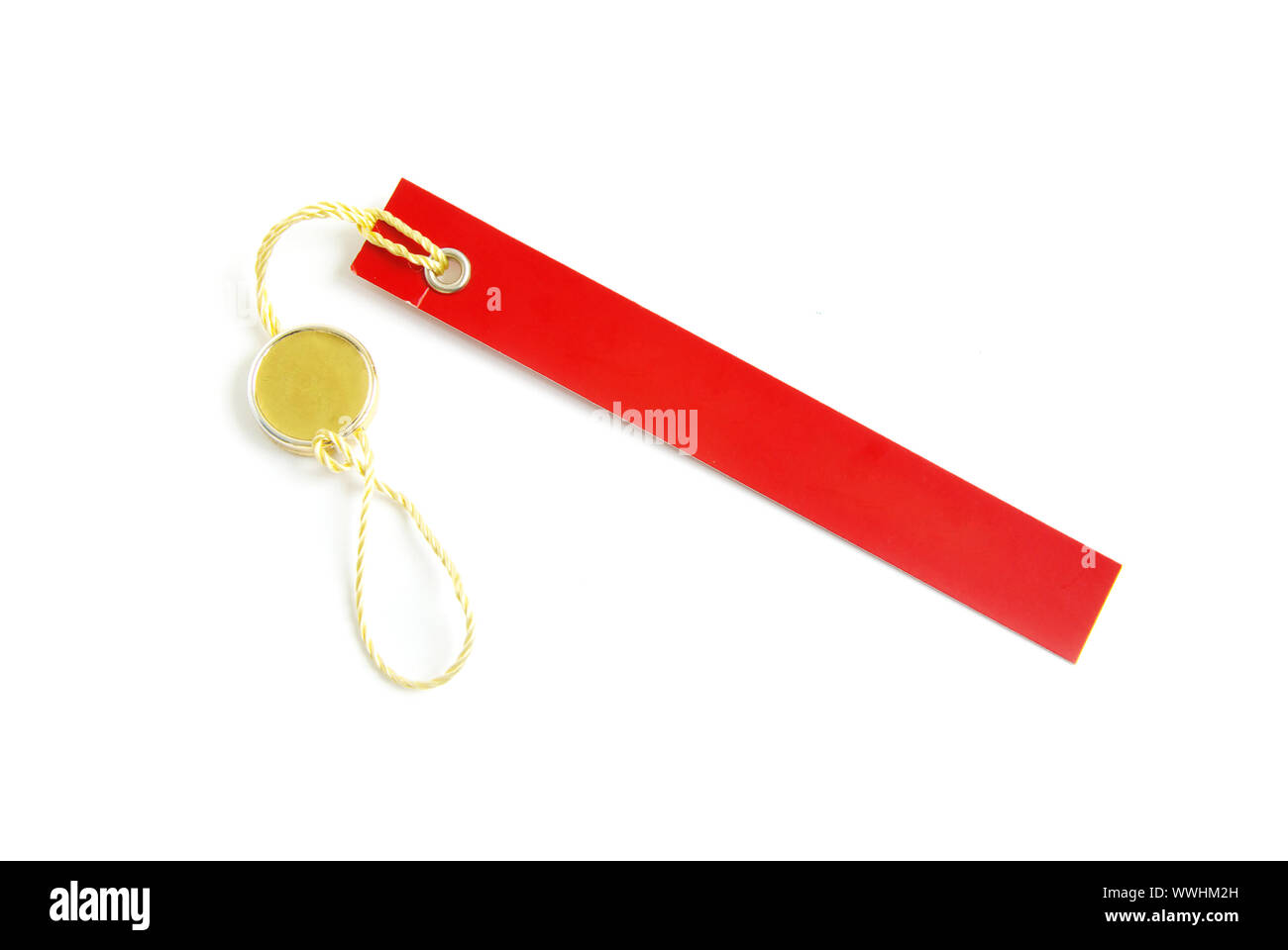 Blank tag isolated on a white backgrounds Stock Photo - Alamy