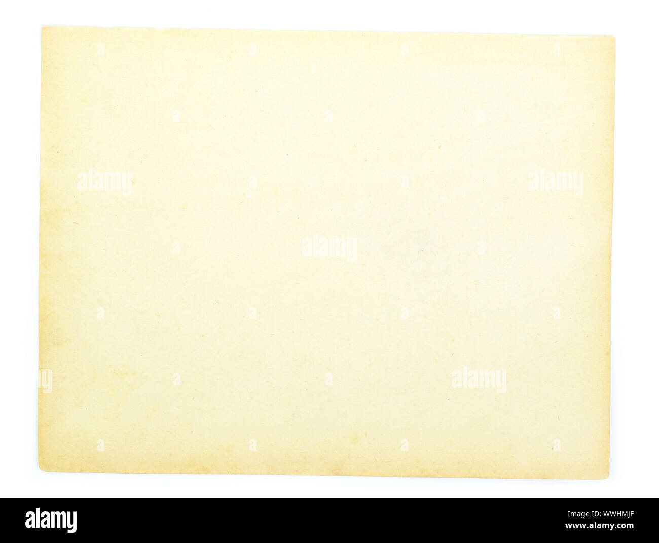 old note paper isolated on white background Stock Photo - Alamy