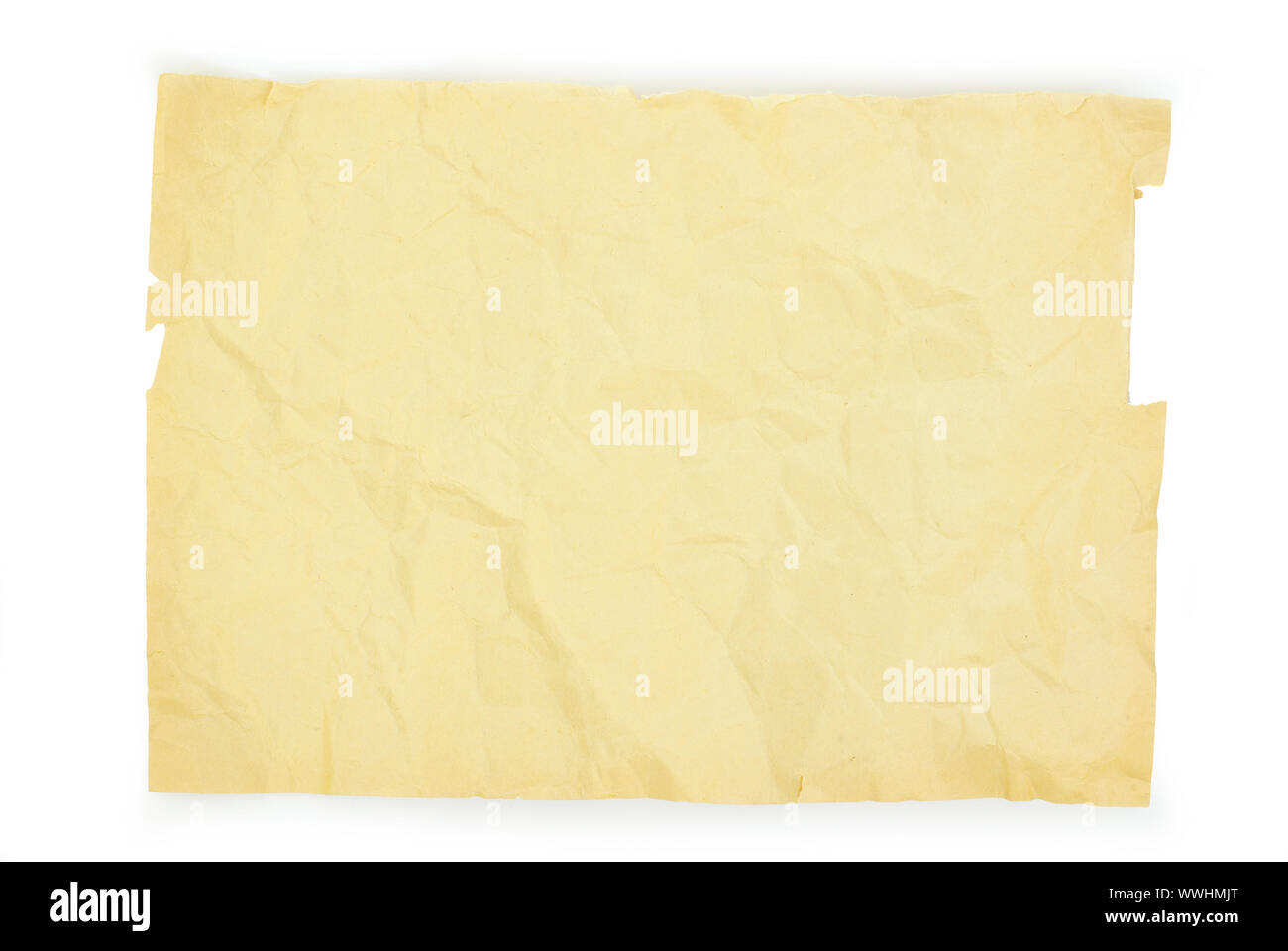 old note paper isolated on white background Stock Photo - Alamy