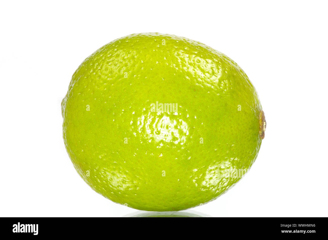 Fresh ripe lime isolated on white background Stock Photo - Alamy