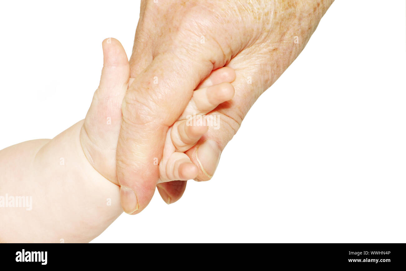 baby hand isolated on white Stock Photo - Alamy