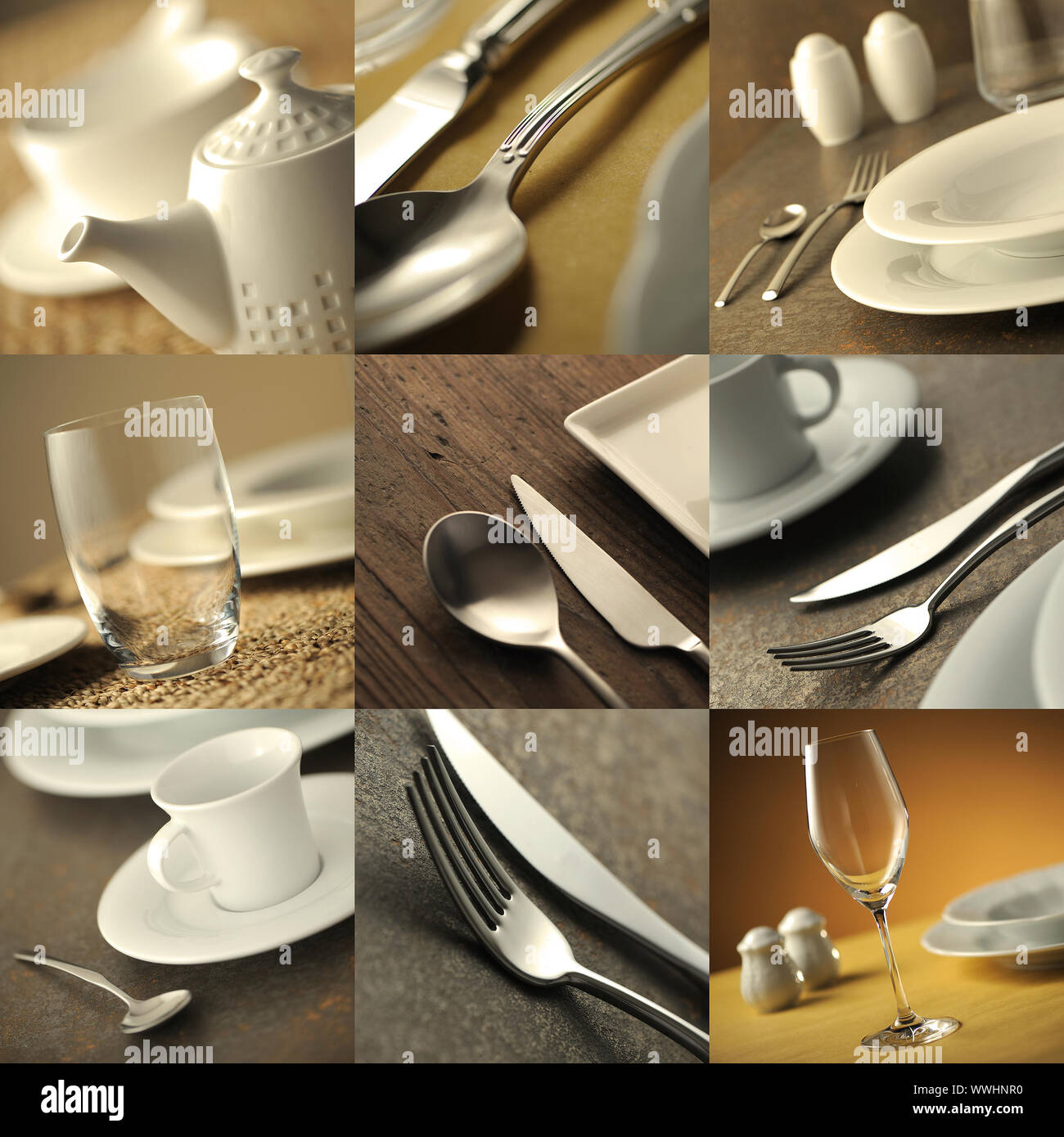 menu cover restaurant bar, collage Stock Photo - Alamy