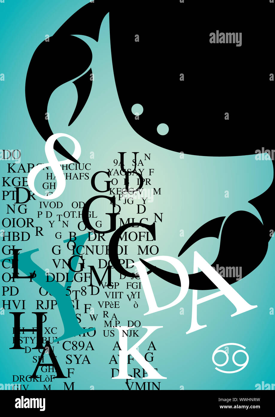 zodiac sign cancer Stock Photo - Alamy